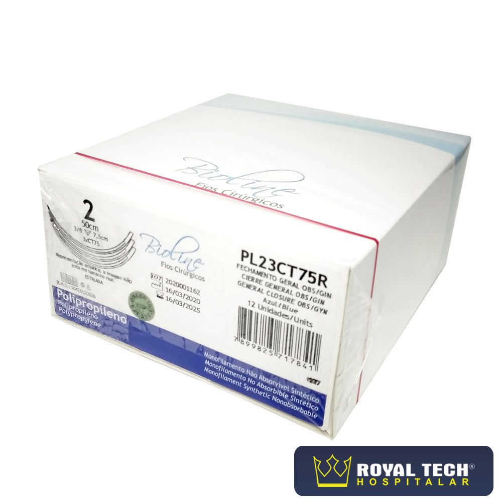 POLIPROPILENO (2) 7.5CM - 3/8 CORT - 50CM - 3UN (BIOLINE) - Royal Tech ...